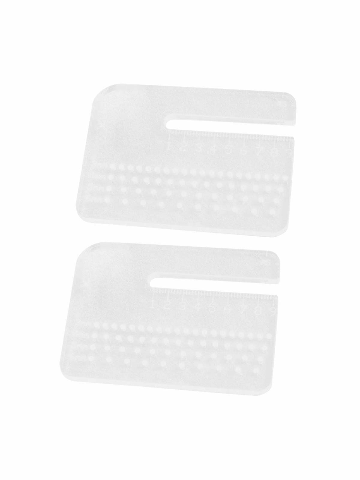 2ШТ Акриловая вспомогательная пластина для перфорации кожи, инструмент для работы с кожей