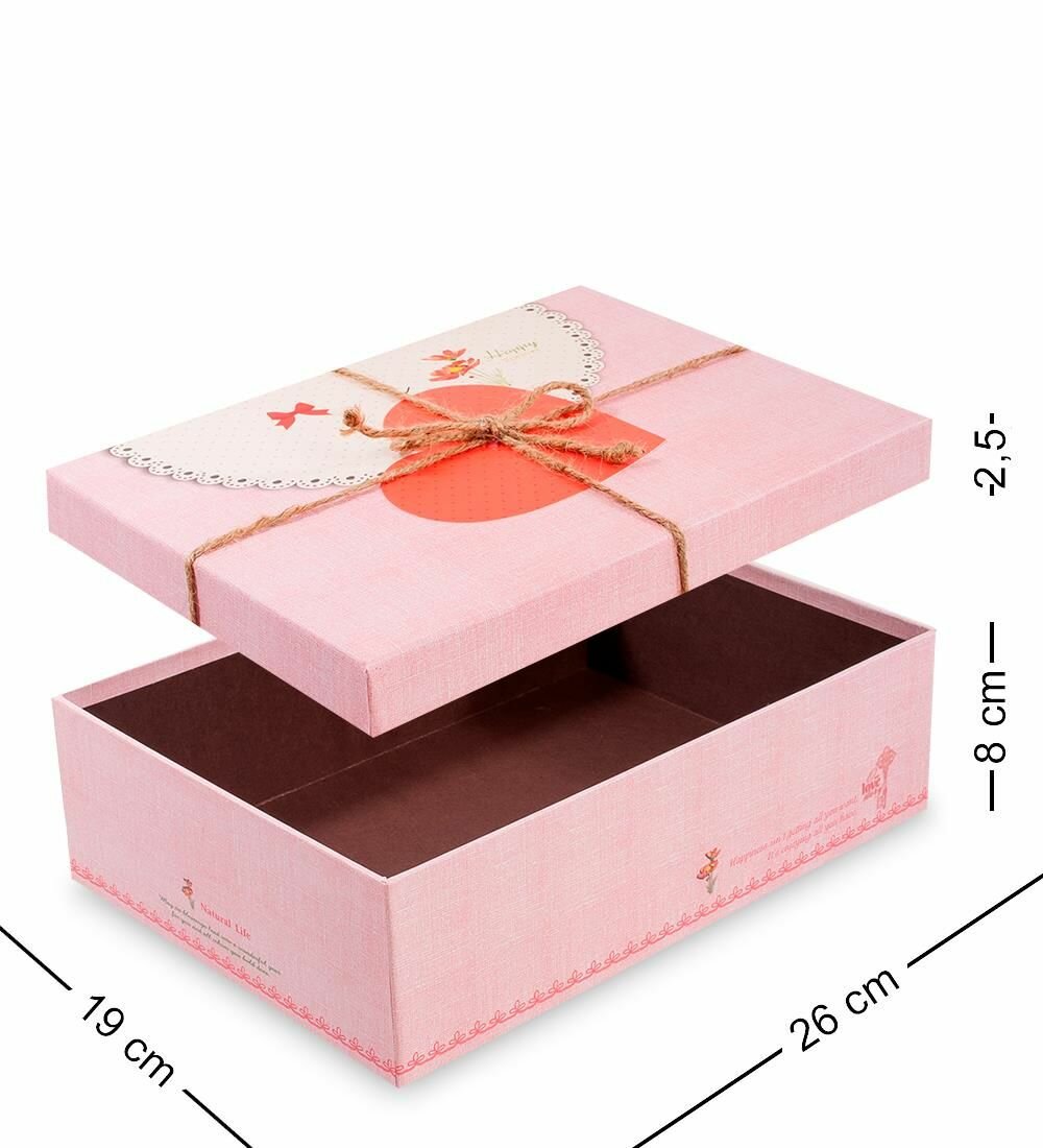 Коробка Прямоугольник цв. розовый WF-21/2-B Packing Symphony Финляндия