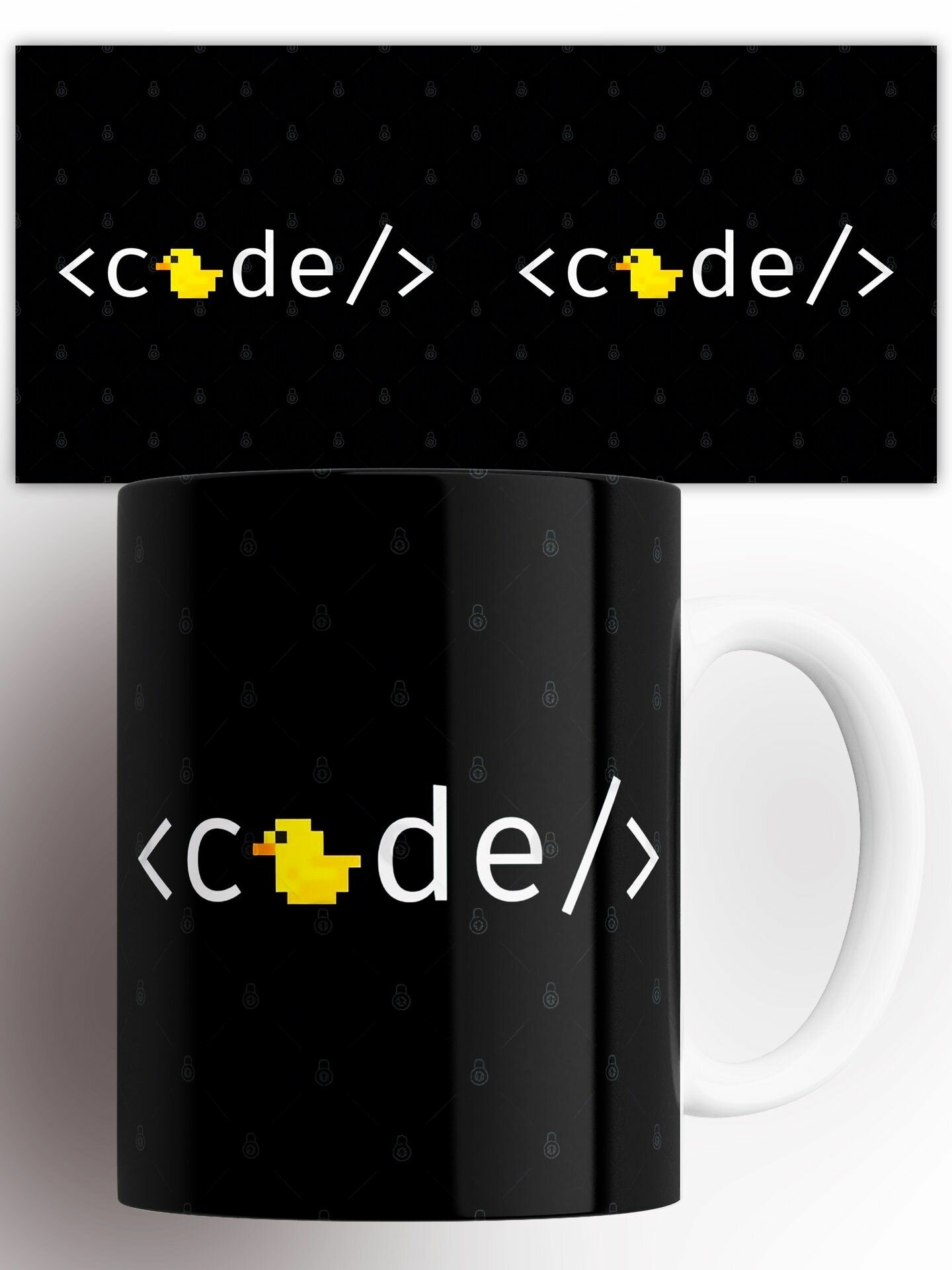 Кружка Программисту код с уточкой 330 мл