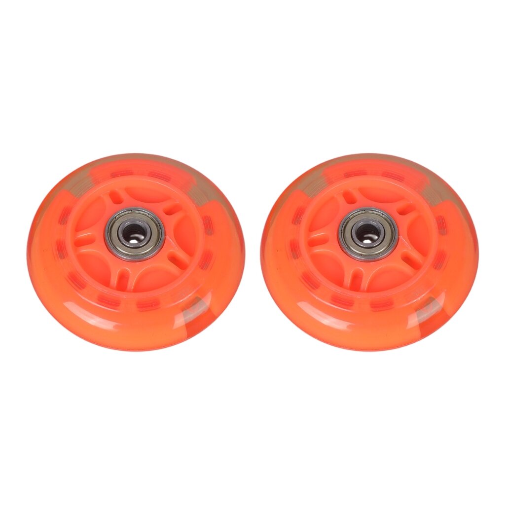 2шт, колеса для детского самоката 80 мм х 22 мм-оранжевый