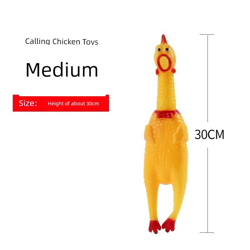 Игрушка-кричащая курица, курица, издающая звуки для снятия стресса, курица, способная кричать, в случае крайней
