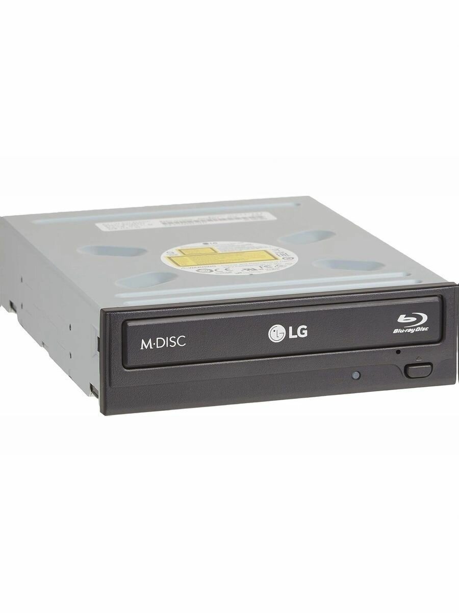 LG Electronics WH16NS40 16-кратный совместимый с Blu-ray/DVD/CD внутренний дисковод для перезаписи SATA, BDXL, поддержка M-DISC, Черный