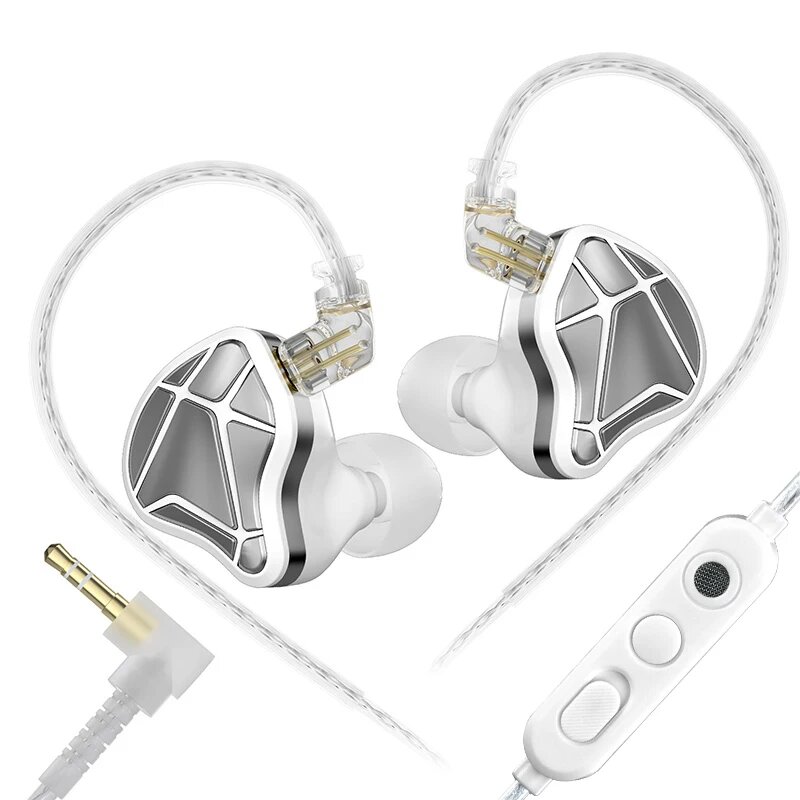 KZ AXAS проводные игровые наушники AXAS White 3.5MIC