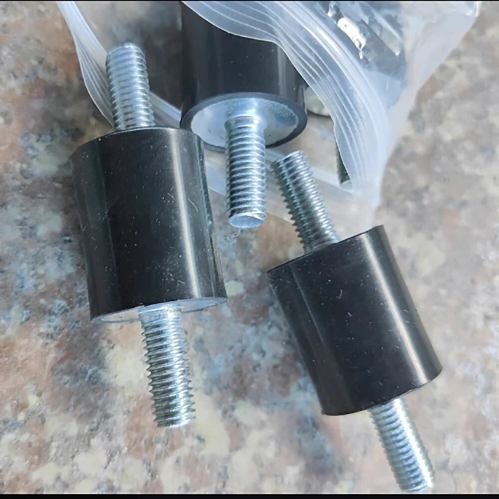 1/2/4/8 шт. M3 M4 M5 M6 M8 резиновый амортизатор VV-типа с двойной головкой, диаметр 8/10/15/20/25/30/35/40 мм 25x15-M8x18(mm), 4Pcs