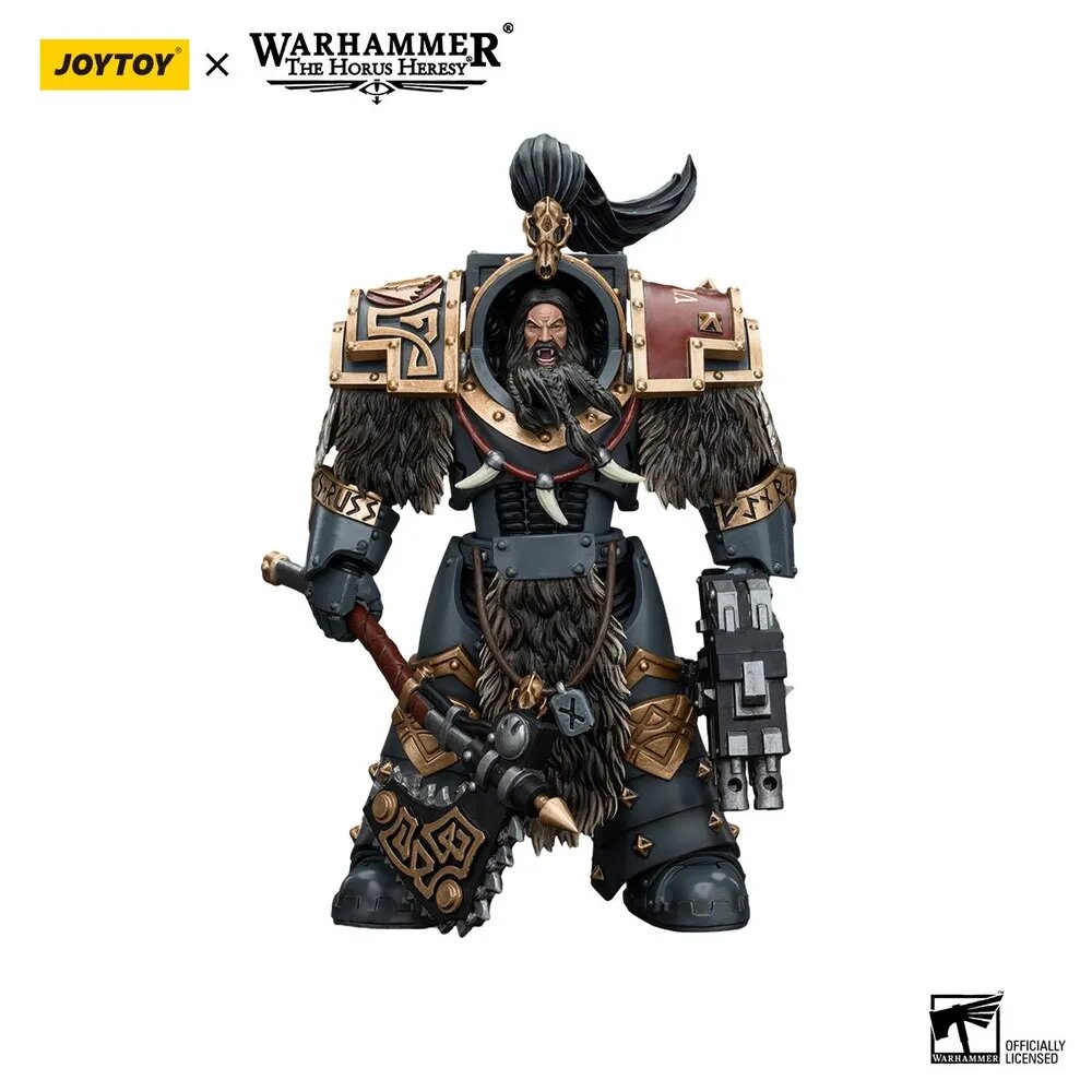 Подвижная фигурка JOYTOY Warhammer The Horus Heresy 1/18 Action Figures Space Wolves Varagyr Wolf Guard Squad Varagyr Terminator 1 Model Toy Gift Free Shipping