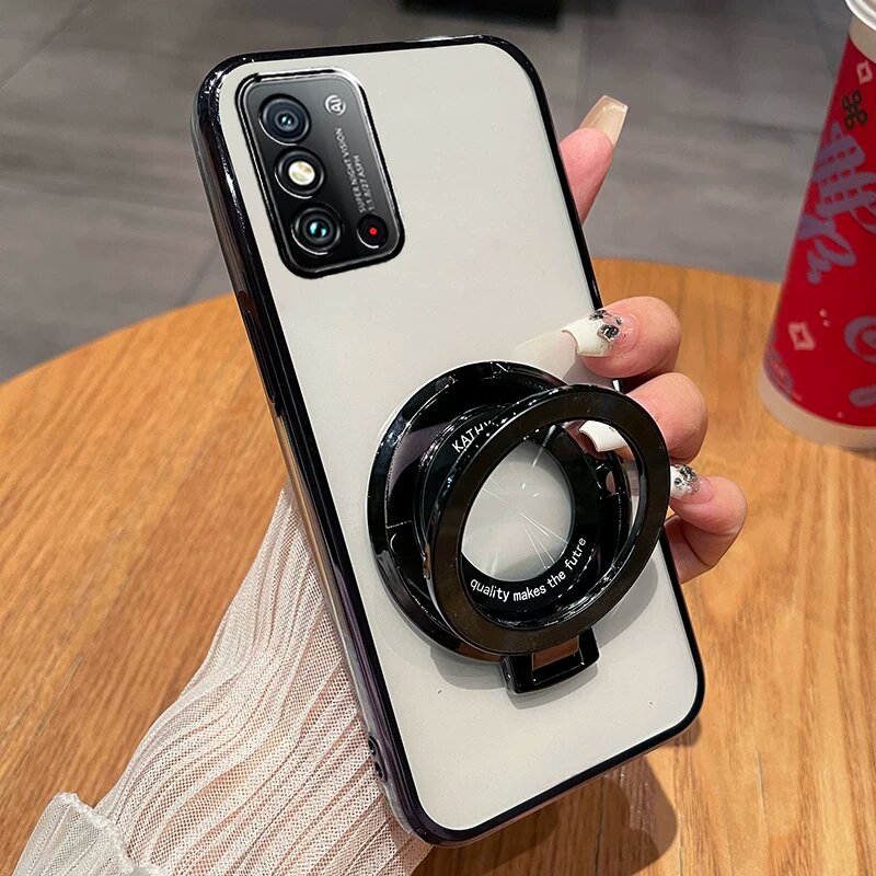 Чехол для Honor X10 Max из прозрачного силикона с полным покрытием и защитой от падений - черный