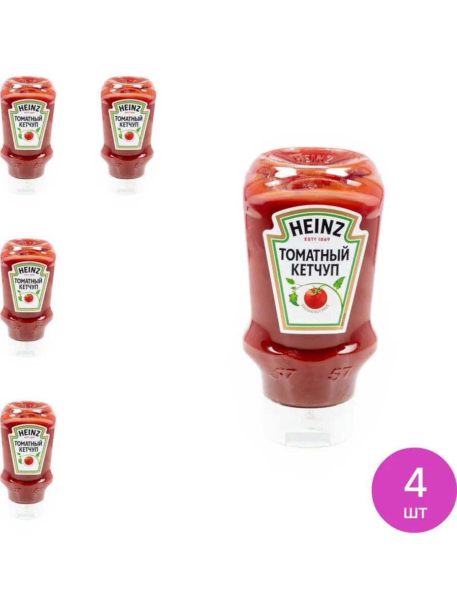 Кетчуп томатный 460г (комплект из 4 шт)
