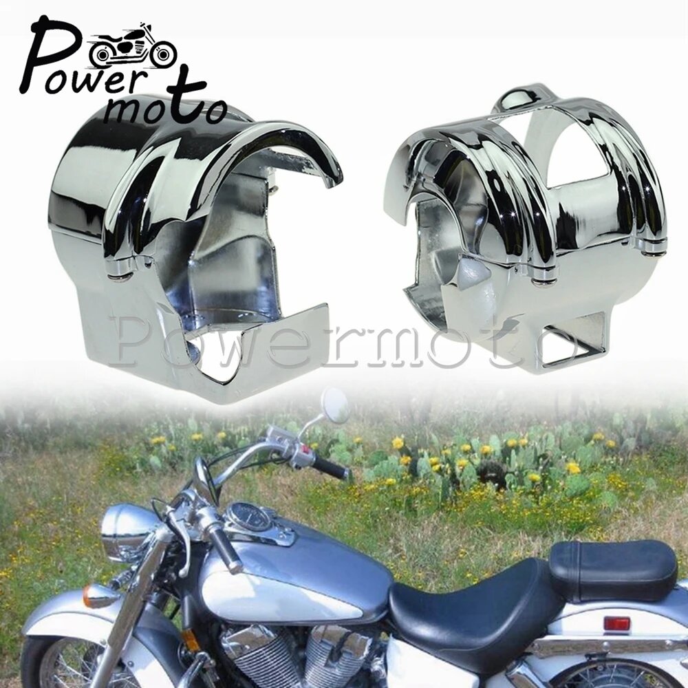 Хромированный алюминиевый корпус переключателя на руле для Honda Shadow VTX 1300 2003-09 VT1300 2010-2013 VT 750 Spirit ACE Aero VT600