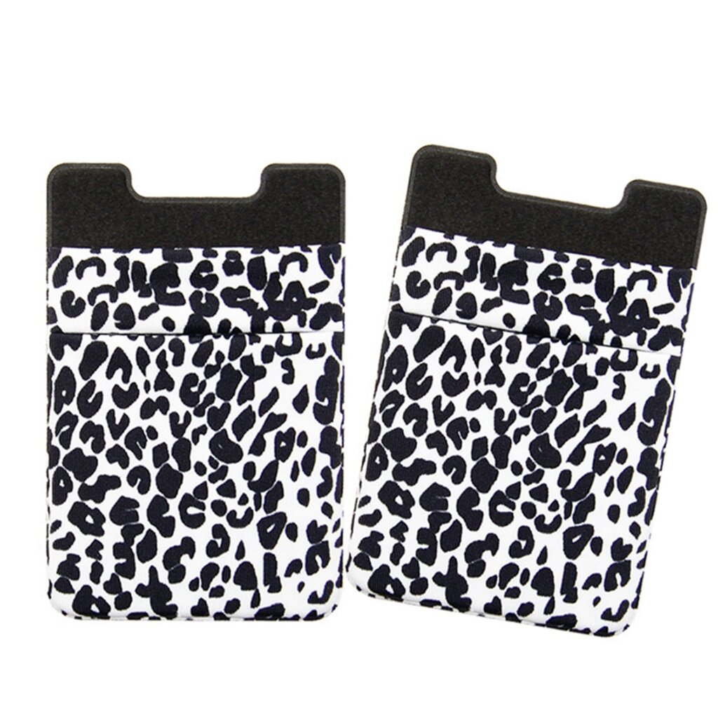 Бумажник С Клейкой Обратной Стороной Для Телефона, 2-Слойное Хранилище Для Карт, Денег И Мобильного Телефона, Прикрепляемое к Держателю Карты и Чехлу Для Кошелька