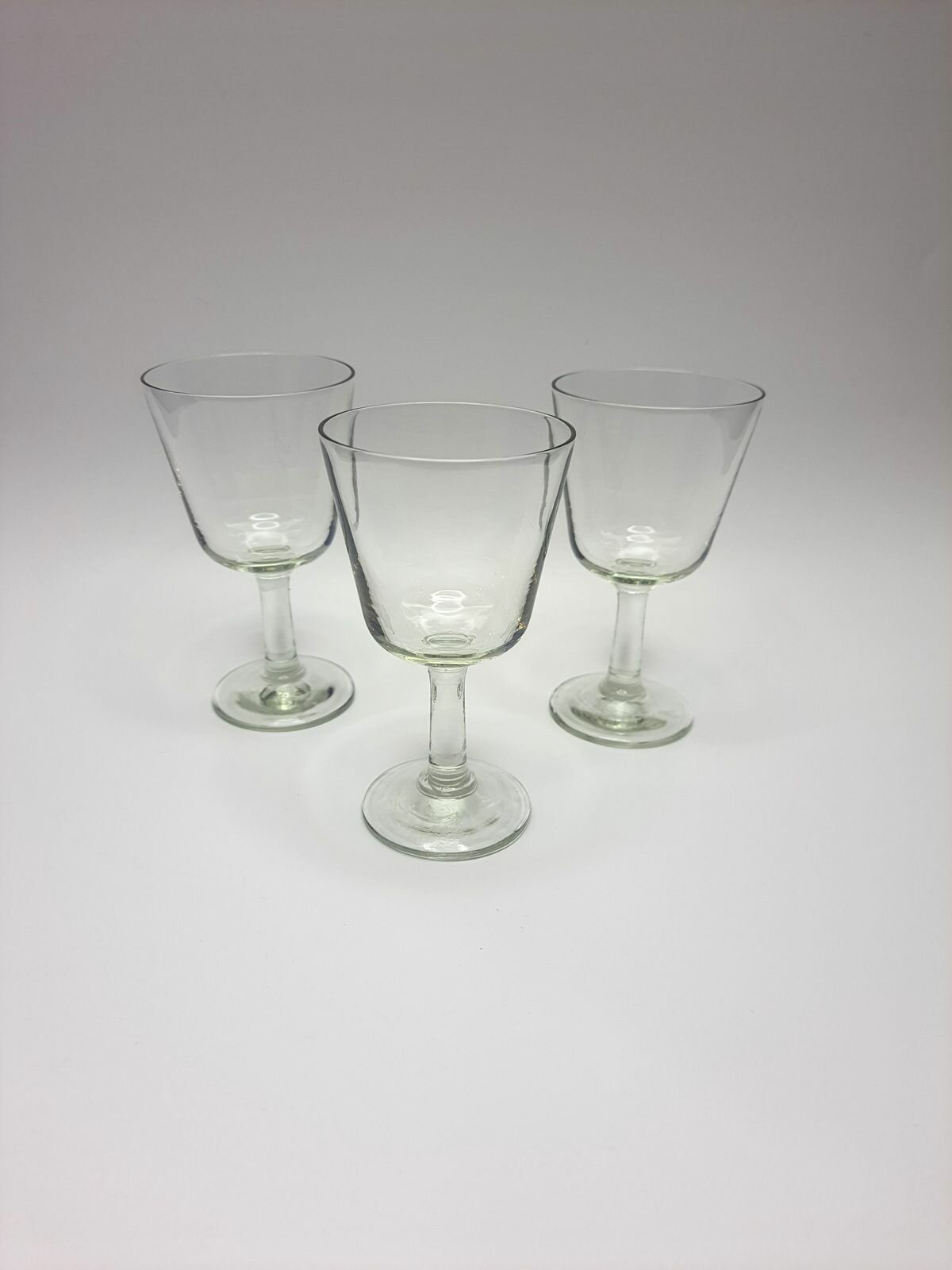 Винтажные бокалы ликерные, цветное стекло, набор из 3х шт, СССР, 1970е