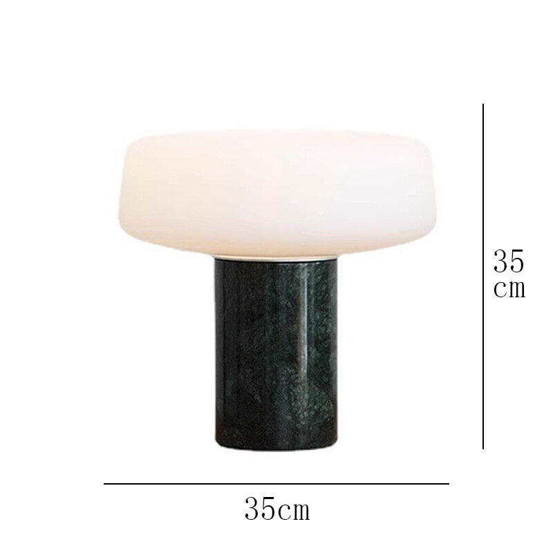 Скандинавская минималистичная постмодернистская световая роскошь мраморная настольная лампа, высококачественная стеклянная дизайнерская лампа для гостиной и спальни