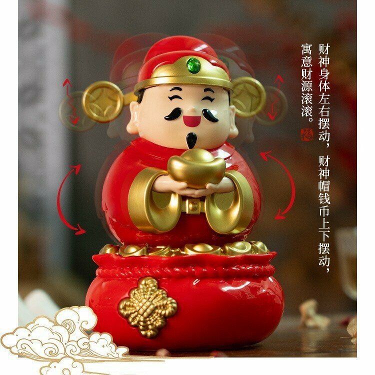 Солнечный Бог Богатства, Качающий Головой, Офисный Антистресс, Праздничный Украшение, Привлекающий Богатство, Большой Подарок на День Рождения, Национальный Тренд, Оптовая Продажа