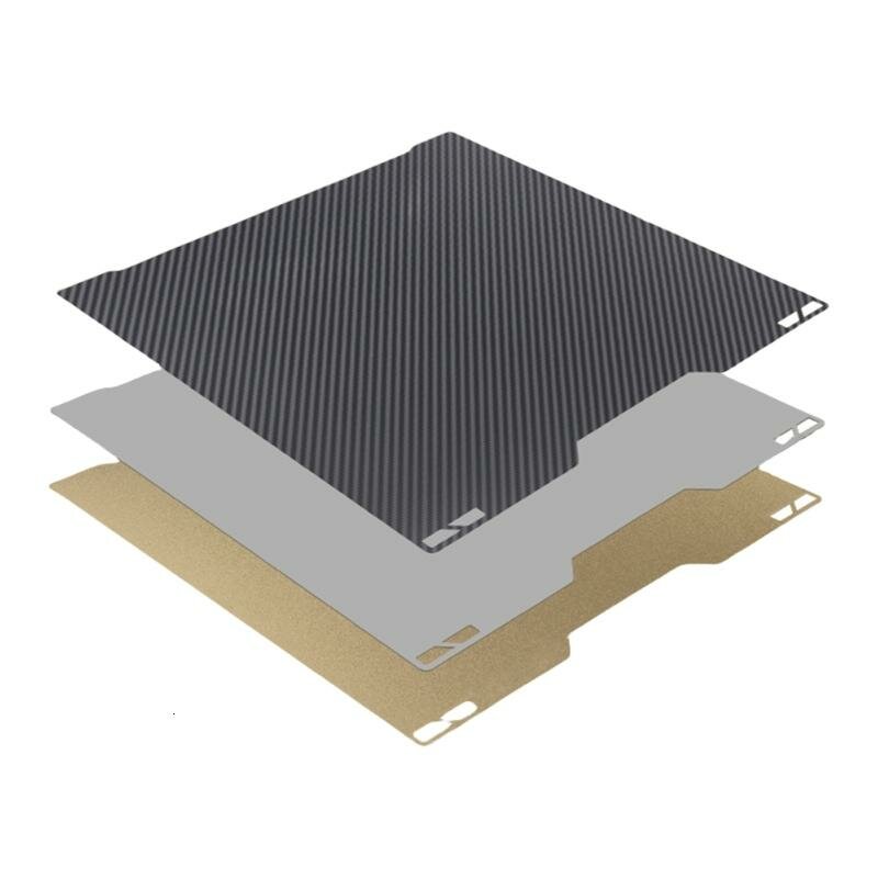 PEI-лист 355x325 мм для платы H2D, двусторонний текстурированный, ПЭТ-углеродное волокно