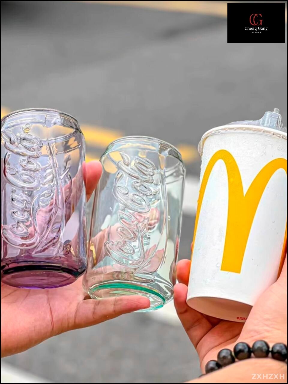 Эксклюзивный стеклянный стакан 350 мл с креативным дизайном от McDonald's