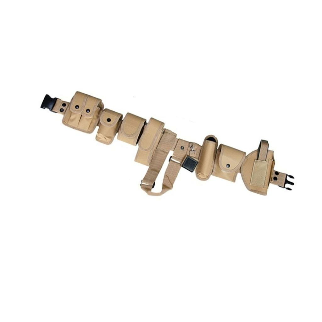 Мультифункциональный пояс с карманами и быстроразъемными пряжками, Цвет Хаки
