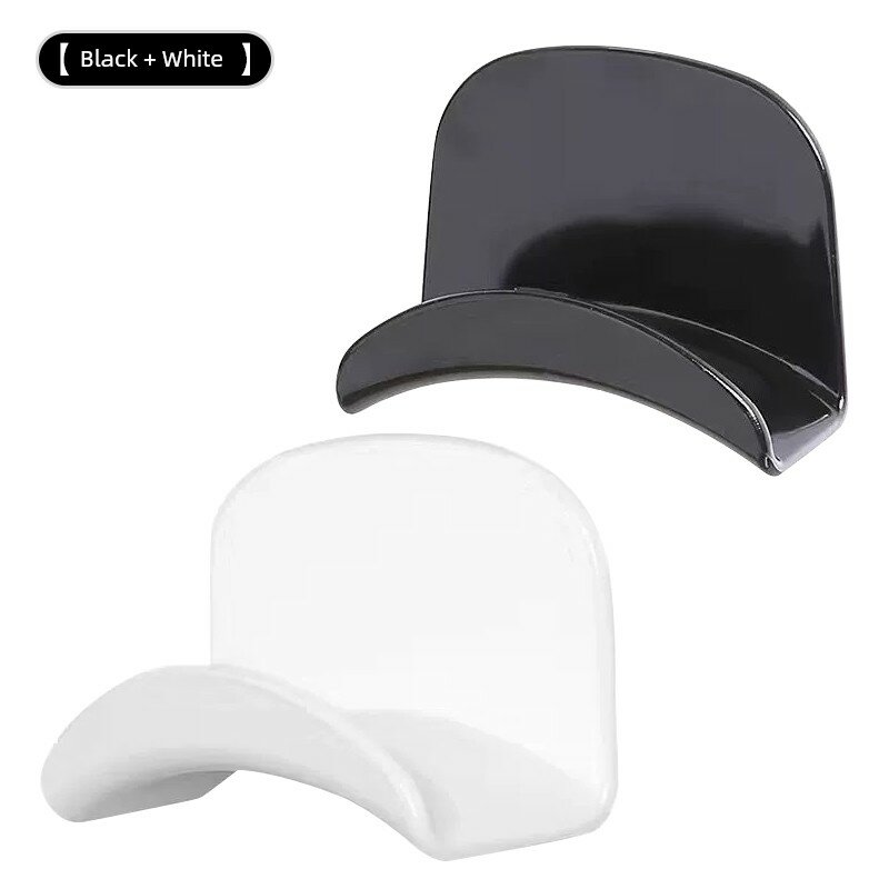 Настенный держатель для наушников без сверления, креативная подставка для хранения Bluetooth-гарнитур [Черный Белый]2