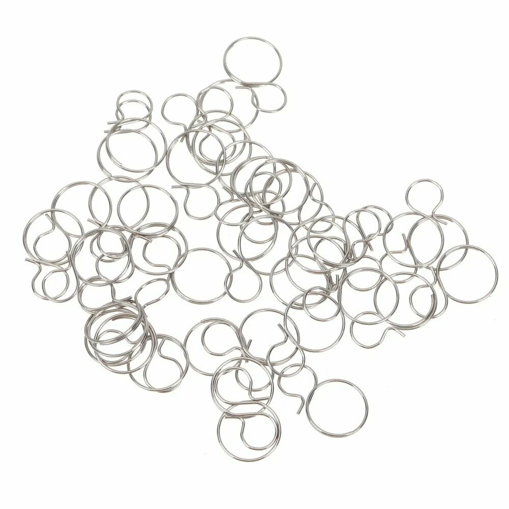 Кольца Подключения Для Хрустальных Люстр В Серебряном Цвете 40 Штук