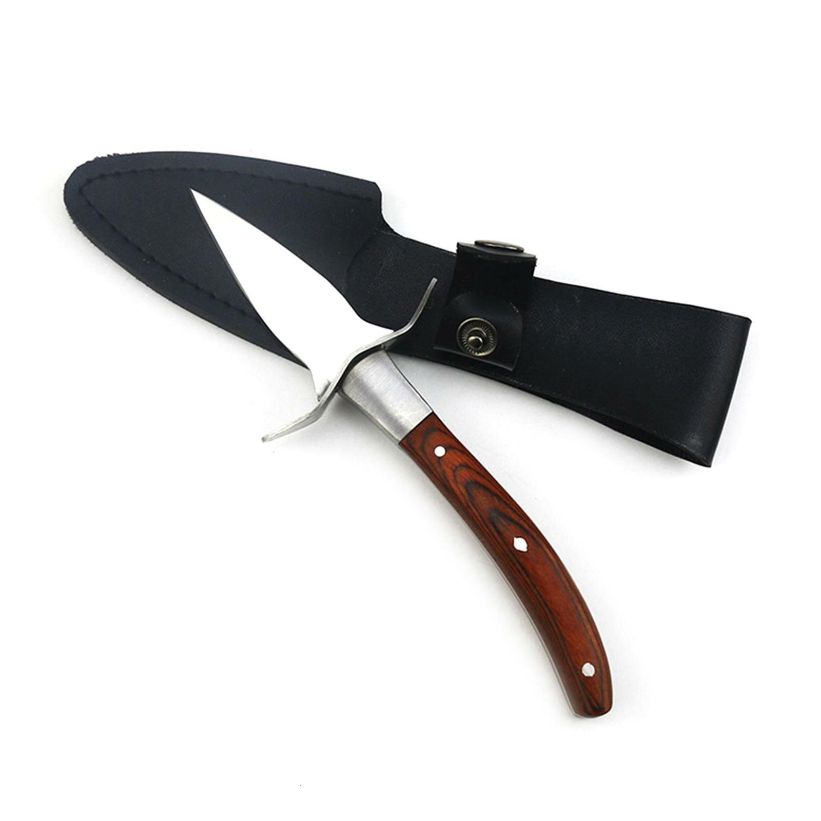 Практичный прочный нож для устриц, красный