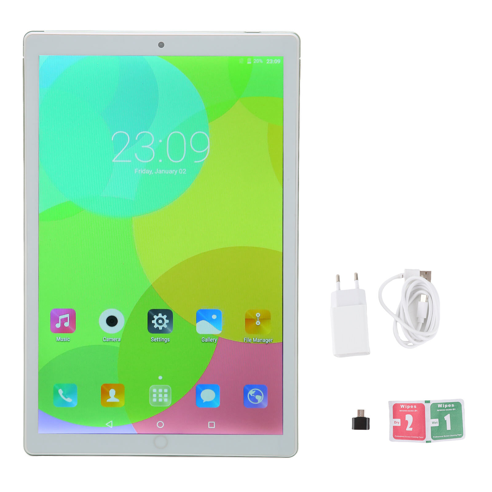 10,1 дюйма таблетки 6 ГБ ОЗУ 128 ГБ ПЗУ 8 COR COR CPU 2.4G 5GWIFI 2560x1600 IPS 5000MAH Батарея батарея зеленая портативный планшет 100–240 В ЕС