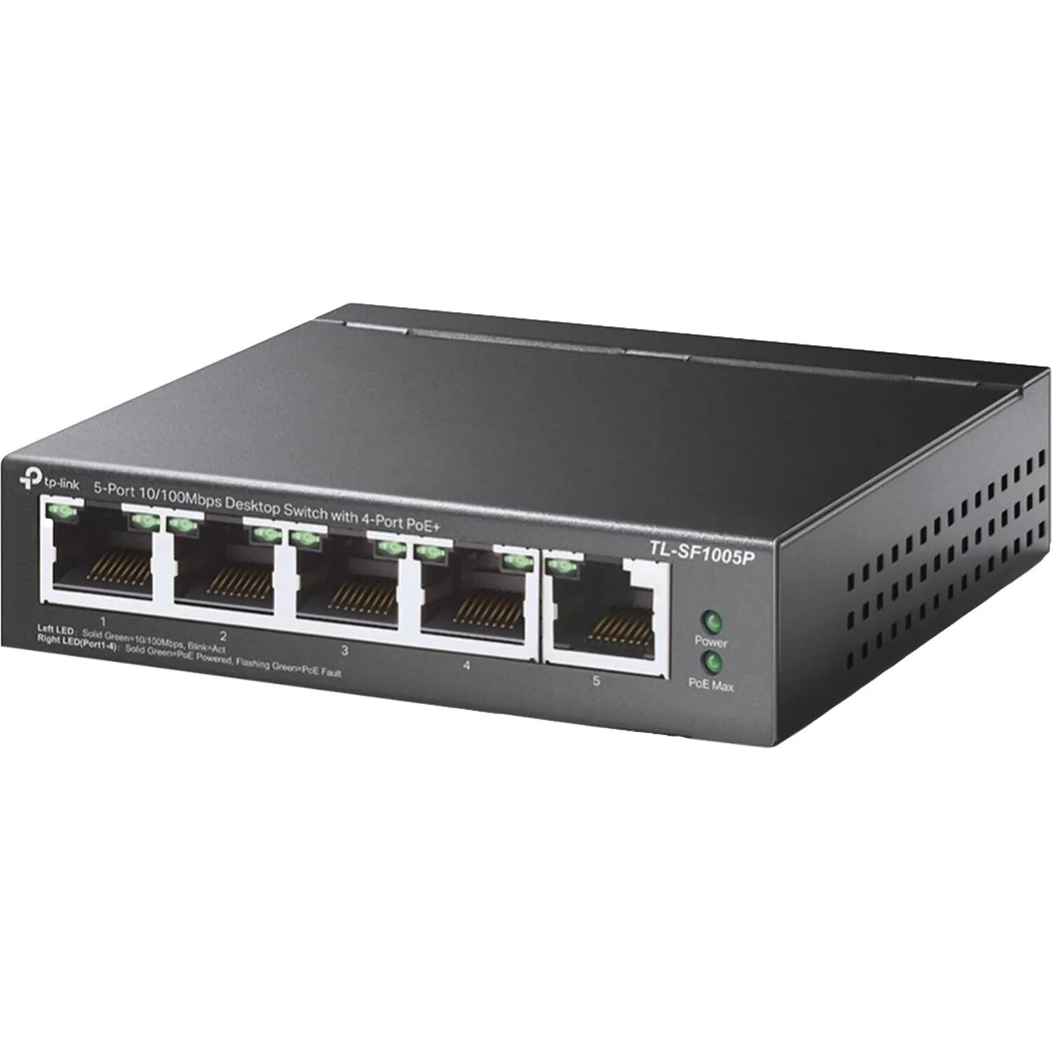 Коммутатор TP-Link /TL-SF1005P/ 5x100Mb 4PoE 58W неуправляемый