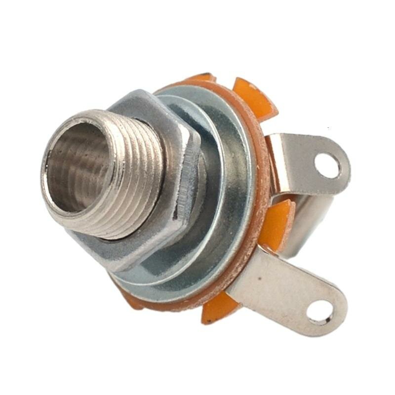 Гнездо для электрогитары с гайкой и шайбой, Серебро