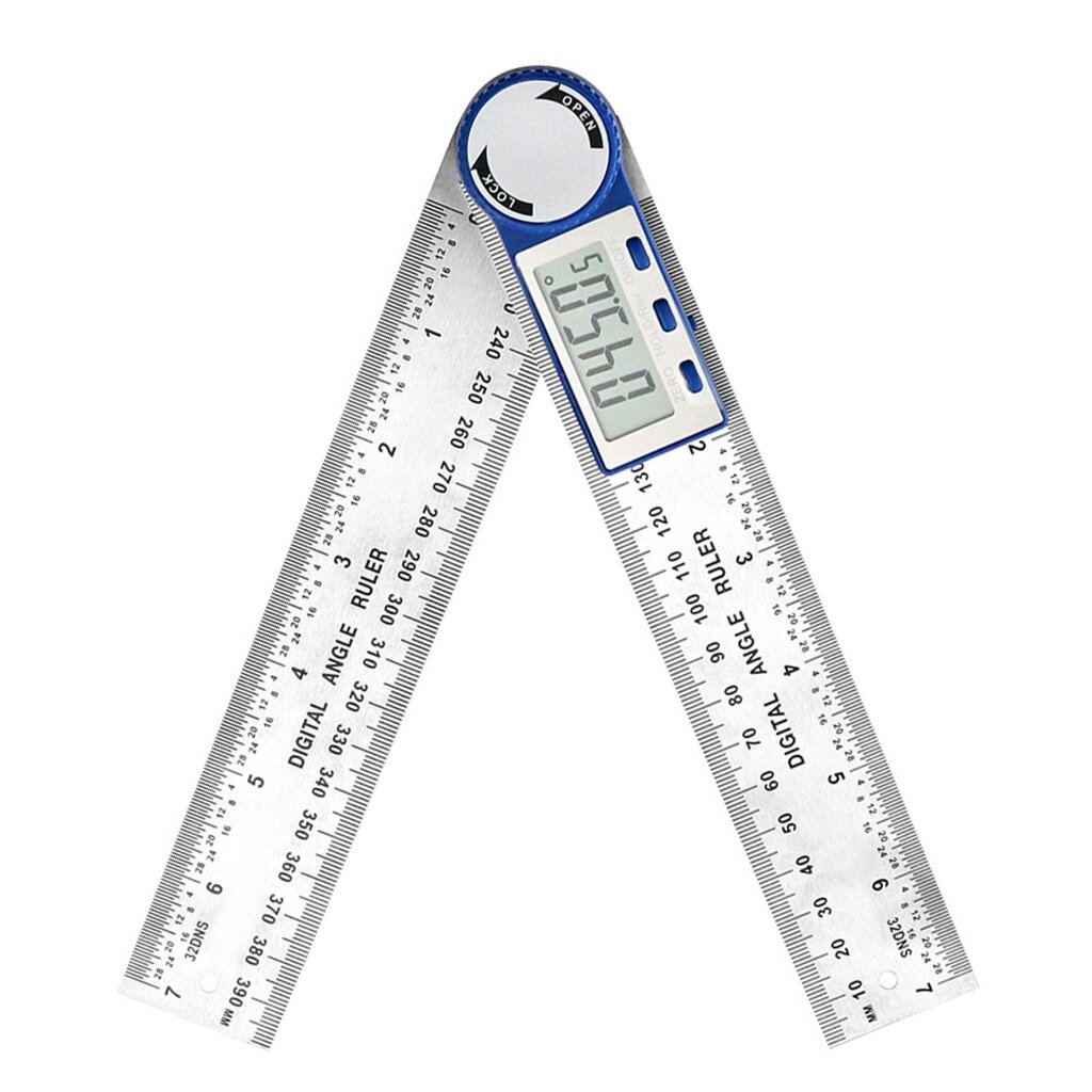 Цифровой дисплей угловой линейки транспортира 0,200