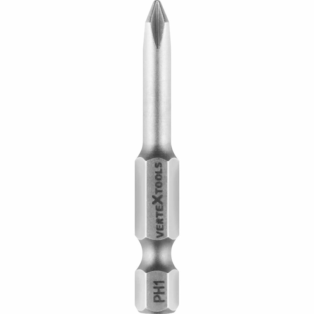 Набор, PH1х50, бит PH1х50 10 шт. Vertextools БТ-PH1-50, предназначен, монтажа/демонтажа — фото 1