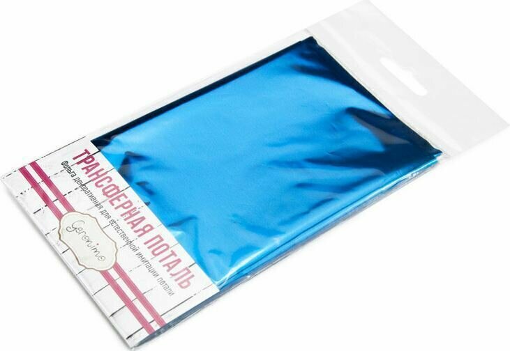 Поталь трансферная Geronimo, синего цвета, размер 15 на 100 см