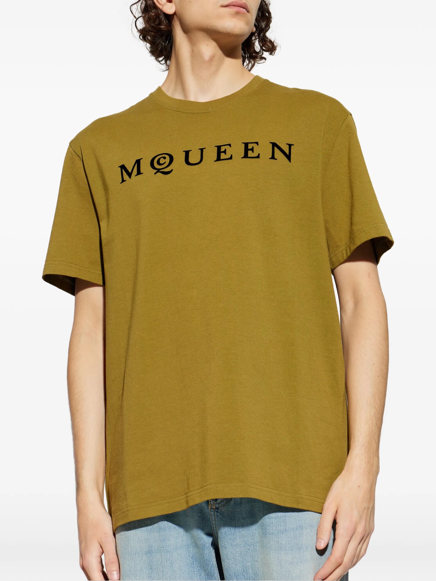 Футболка Alexander McQueen, размер 48, brown — фото 1