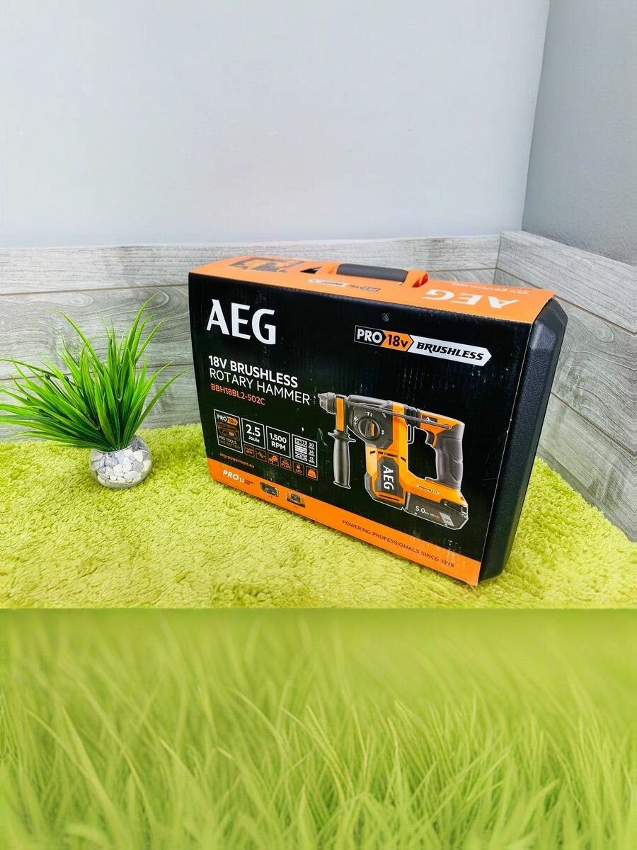 Бесщеточный перфоратор AEG BBH18BL2-502C SDS+, 18В