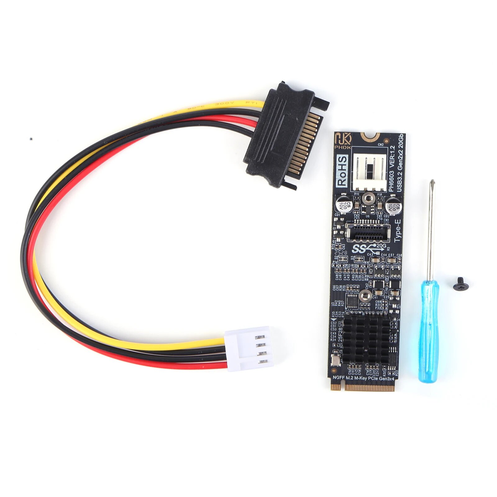 Расширитель M.2 M-Key NVMe PCIe на USB 3.2