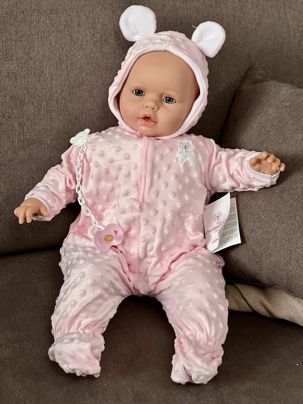 Кукла Реборн 63 см Паула мягконабивная (M1700K)