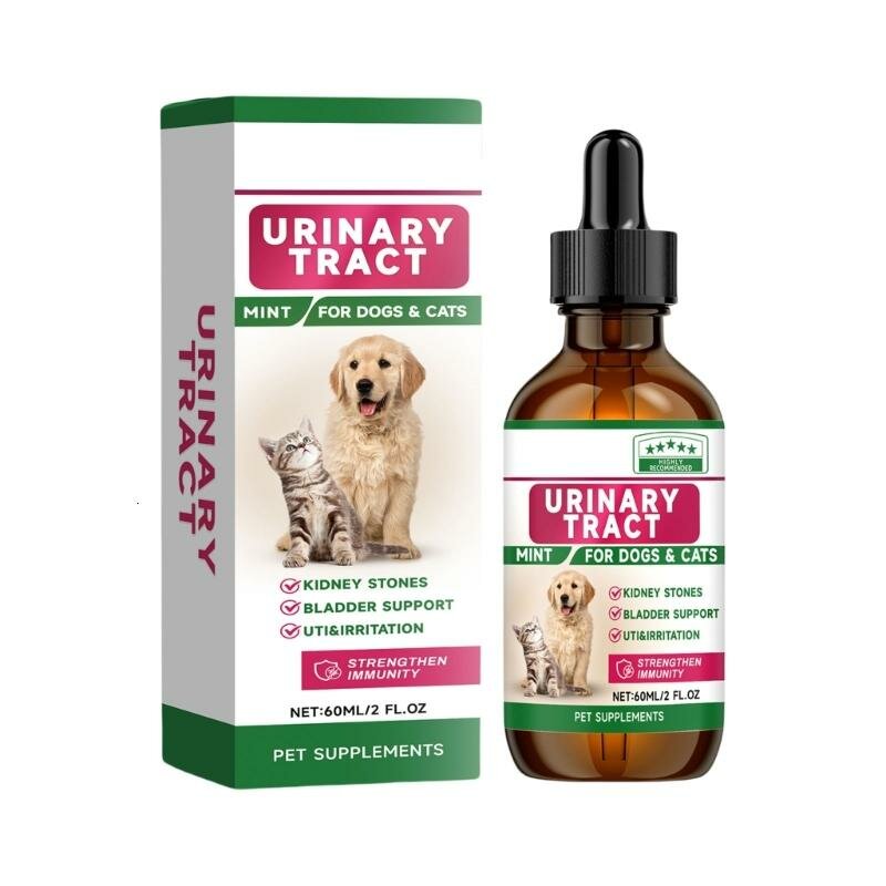 Витаминные капли для питомцев всех пород для здоровья мочевыводящих путей и почек