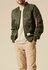 Бомбер ALPHA INDUSTRIES, размер 48, зеленый