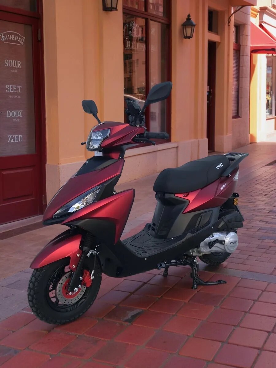 Скутер VMC Corsa RS 150 (49,9) см3, красный матовый