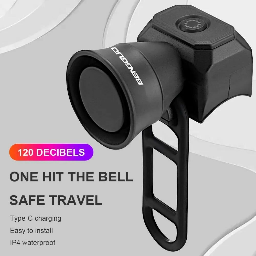 Велосипедный гудок, мини USB зарядка, водонепроницаемый электронный автомобильный звонок, велосипедное оборудование