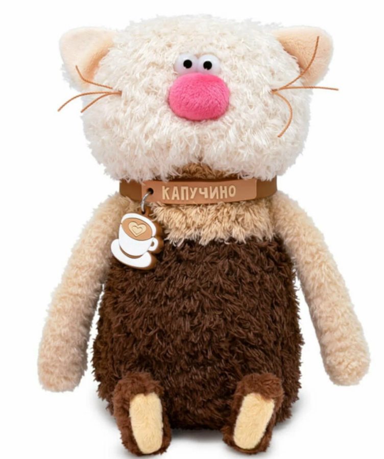 Budi Basa Мягкая Игрушка Кофейные Коты. Капучино (19см, +браслет) CCat19-30, (ООО "МПП")