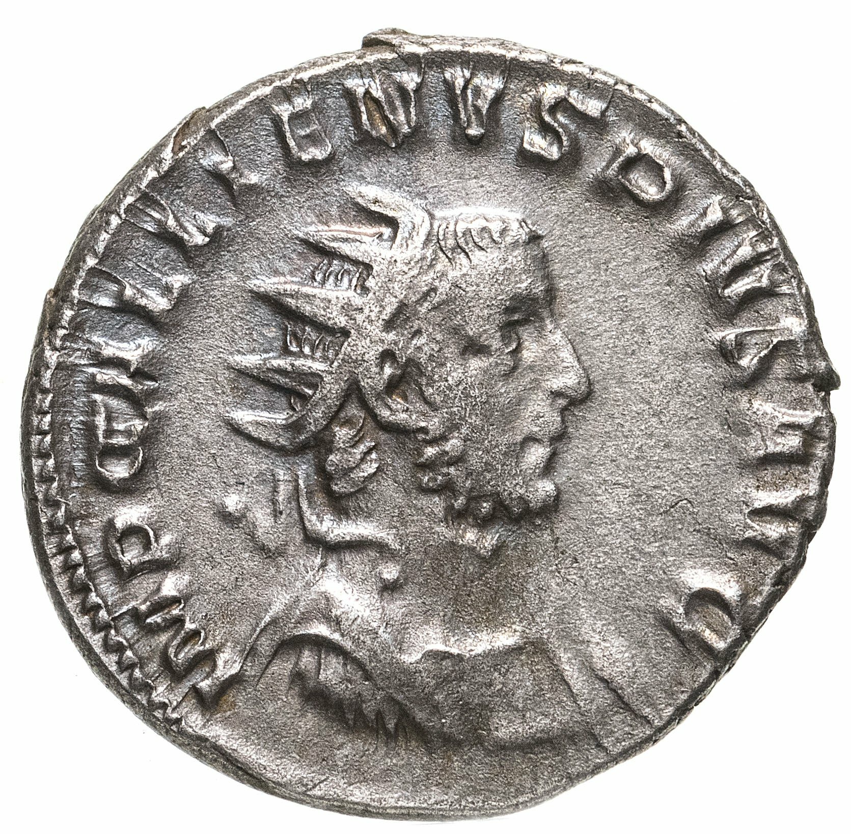 Римская империя, Галлиен, 253-268 годы, антониниан Виктория, Серебро, в сохранности VF