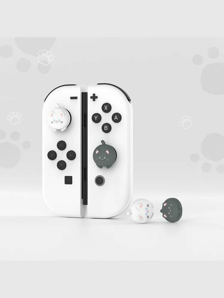 Накладки на стики Nintendo Switch, Switch Lite, OLED Joy-Con, Cutie Kitty, защита и удобный захват