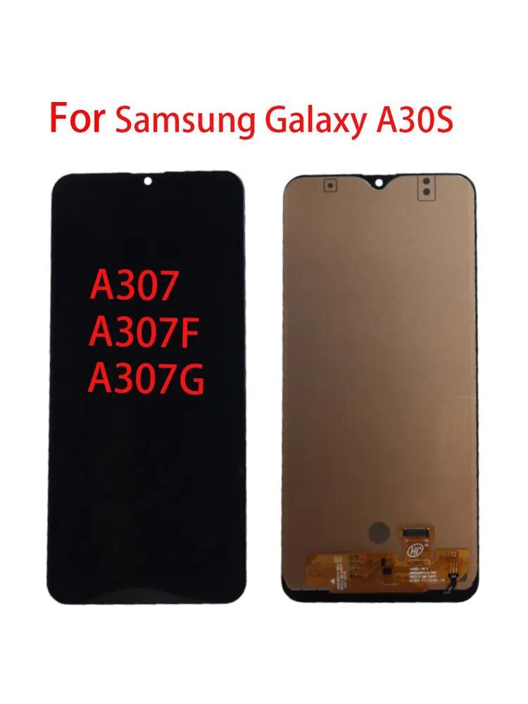 TFT Дисплей на Samsung Galaxy A30s A307 в сборе с тачскрином Черны