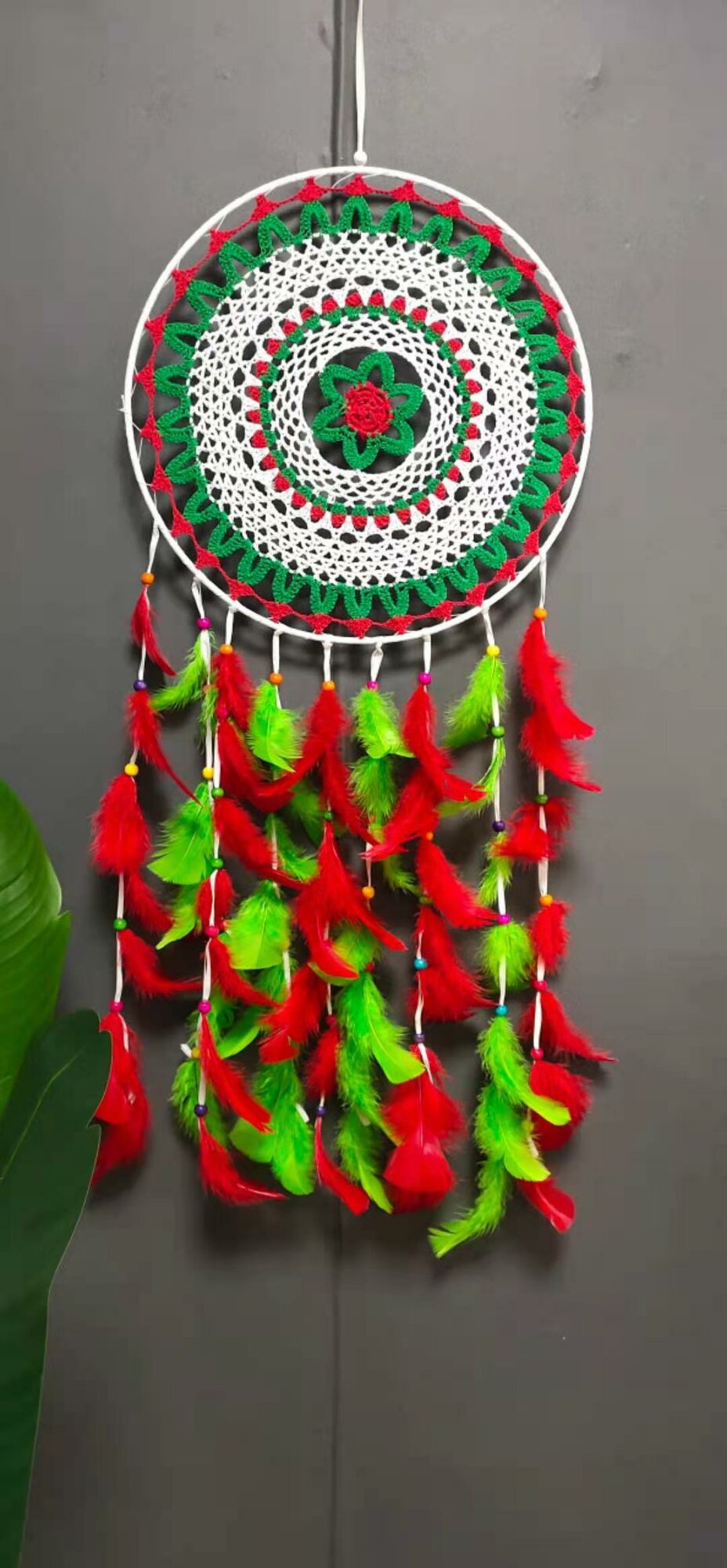 Подвеска Кофе Кружево Ловец снов Орнамент Скандинавский стиль Домашнее перьевое ремесленное украшение Креативный ветряной колокольчик Подвесное украшение