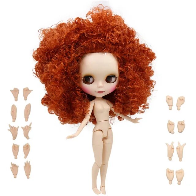 DBS Blythe кукла 30 см белая кожа matte face