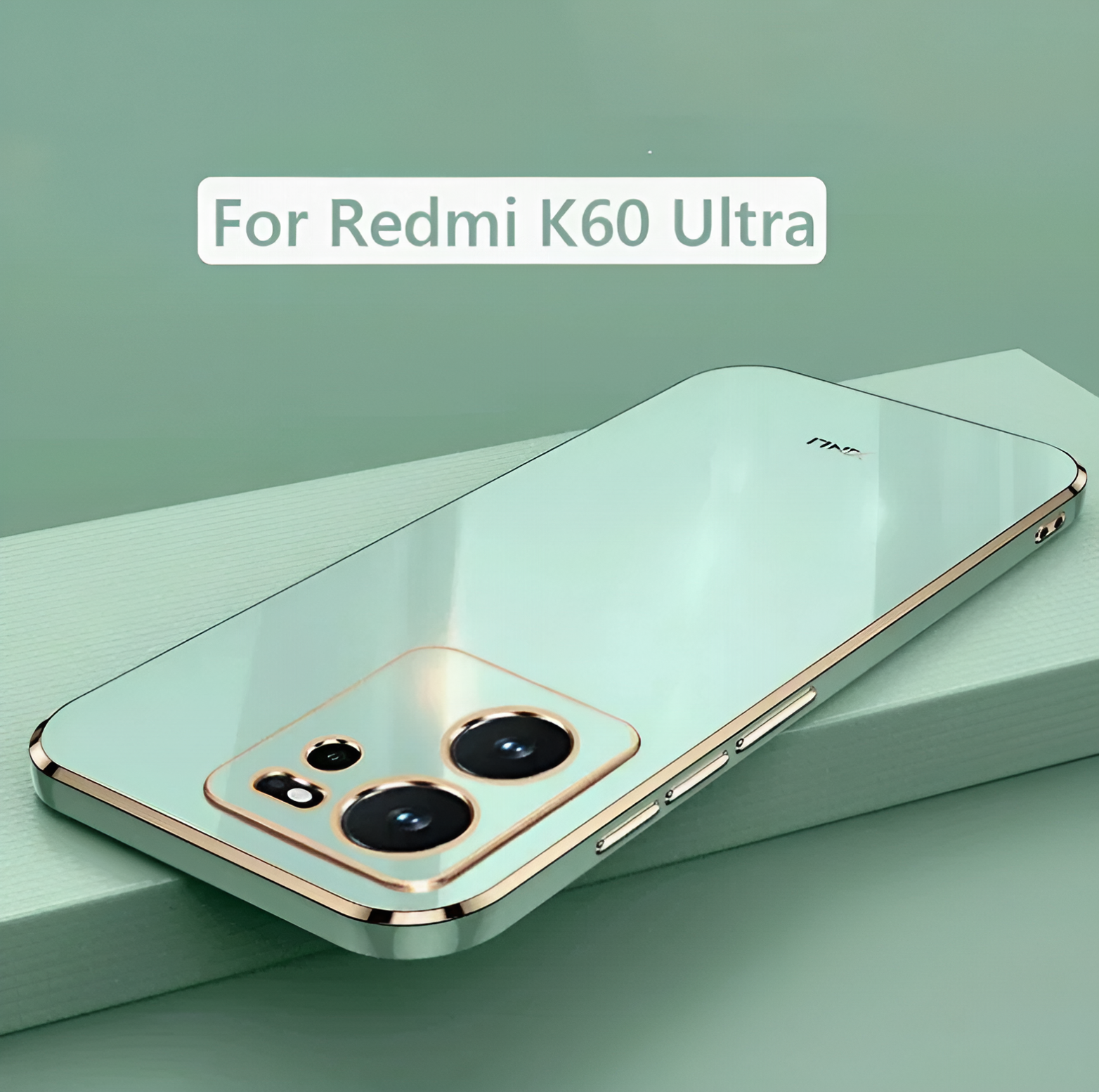 Чехол-бампер MyPad для Xiaomi Redmi K60 Ultra / Xiaomi 13T из качественного силикона с гальваническим покрытие