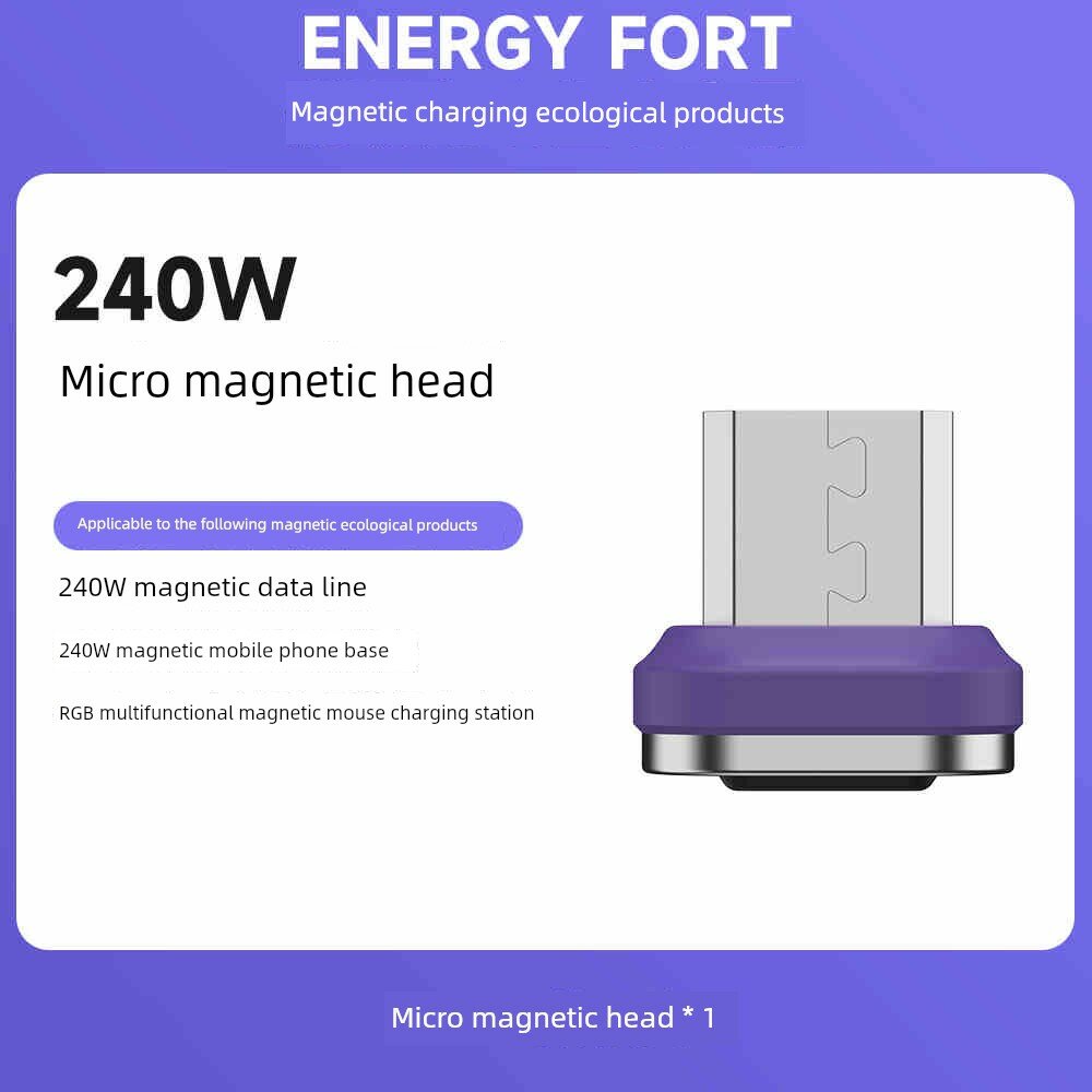 Магнитная фиолетовая головка для зарядки логитек гпв 1/2/3 мышей, одиночная микро-юсб головка требует магнитного кабеля
