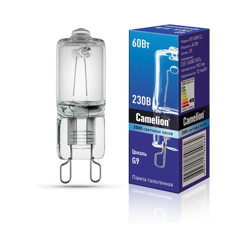 Галогенная лампа Camelion G9 60W 220V