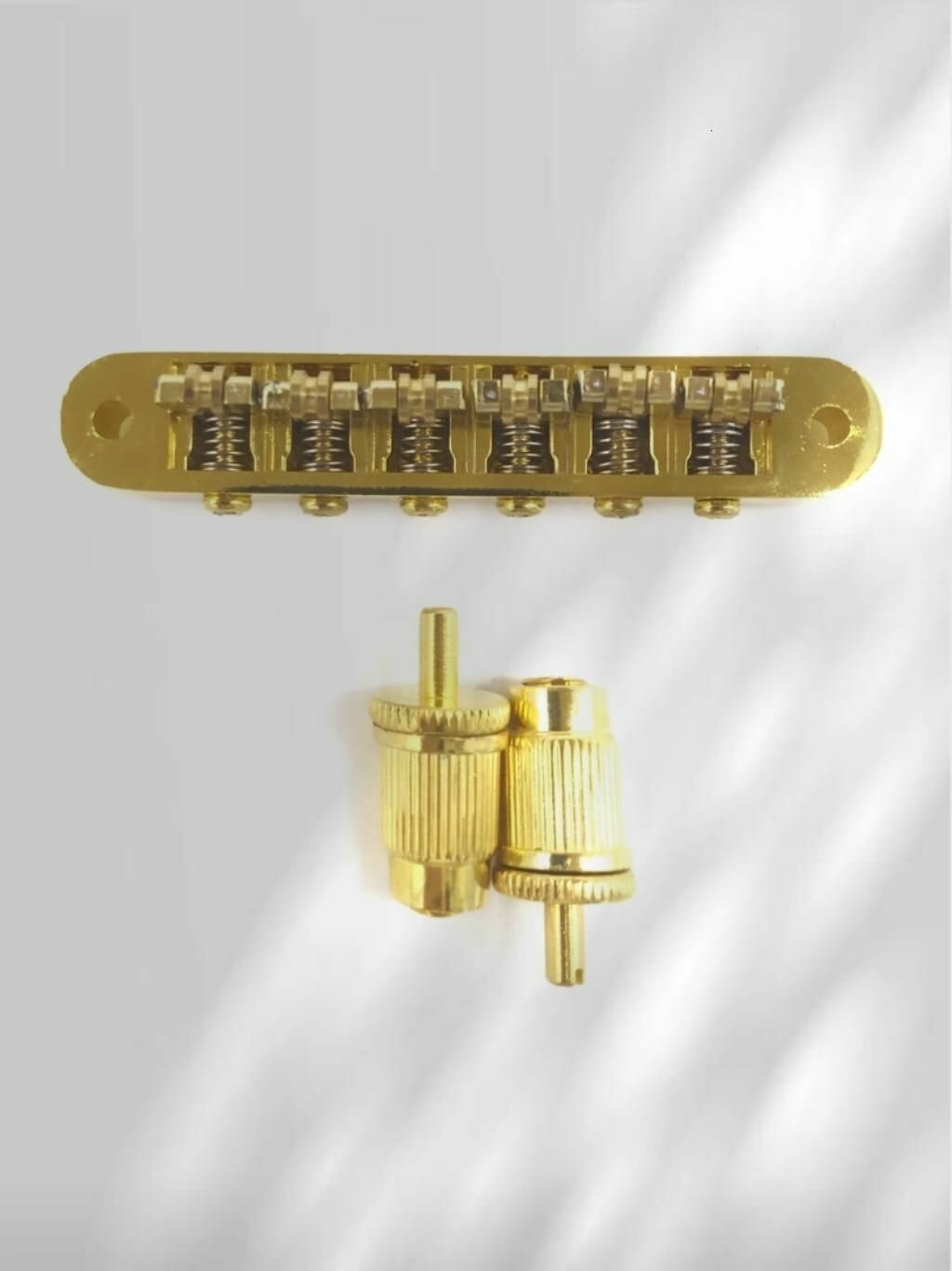 Регулируемый гитарный бридж-роллер 6-струнный, Золотой