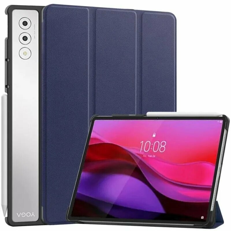 Чехол для Lenovo YOGA Pad Pro 12.7 дюймов 2025 складывающийся стенд смарт магнитные таблетки крышки TB520FU/TB520XU 12.7" корпуса планшетов Yoga Tab Plus