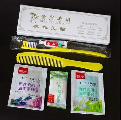 Одноразовая зубная щетка для отеля, шесть в одном, набор из шести маленьких предметов для гостиничного номера, специальные принадлежности для отеля