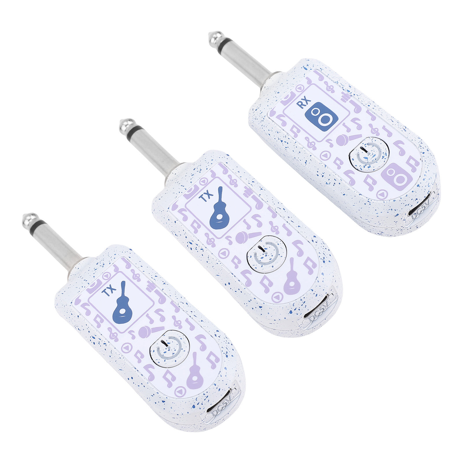 Беспроводная гитарная система, 2.4G, с USB зарядкой, для электрогитары и баса, plug and play