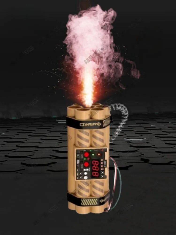 Дымовая бомба замедленного действия, акустическая граната, бомба CS2, детская игрушка динамит, зеленая